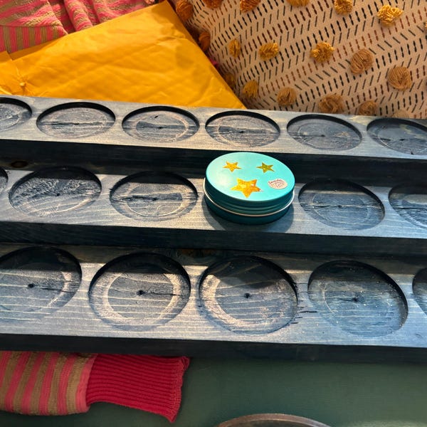 1 Oz Tin Display / 2 1/8" Tin Display / Solid Cologne Display / Lips ...