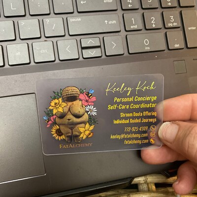 Frosted Matte Plastic Business Cards. Gold, Holographic, Silver Foils ...