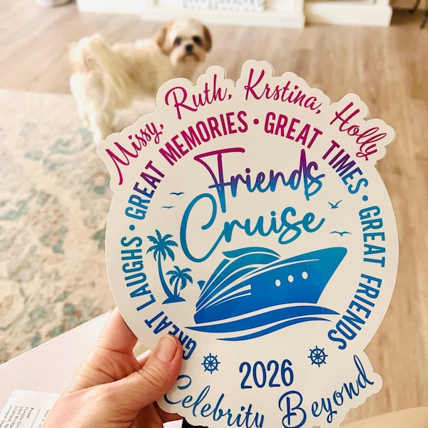 Personalized Cruise Door Magnet Family Names Vacation Cruise Squad ...