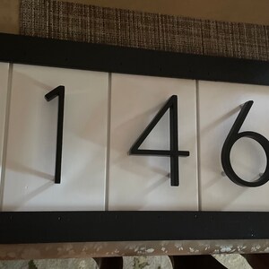 Vertical House Numbers Farmhouse Style House Numbers | Etsy
