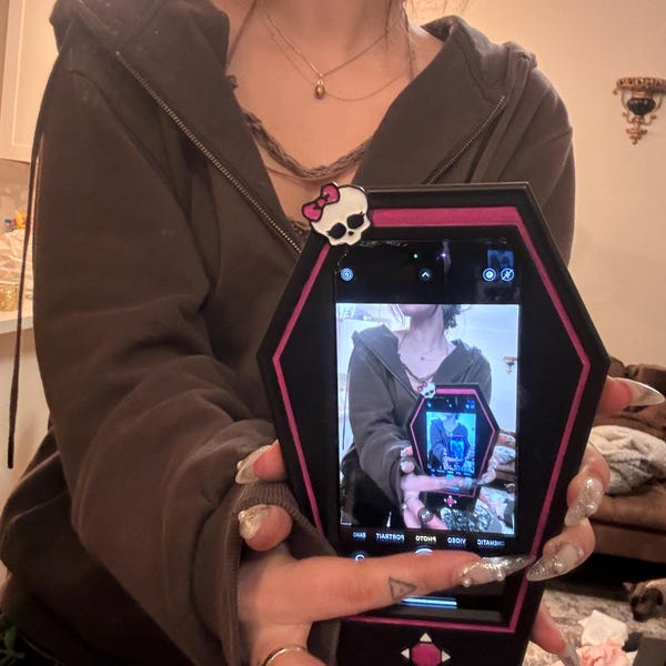 Cute Skullette Coffin Phone Case | Cosplay Accessory | Skull Bat Coffin ...