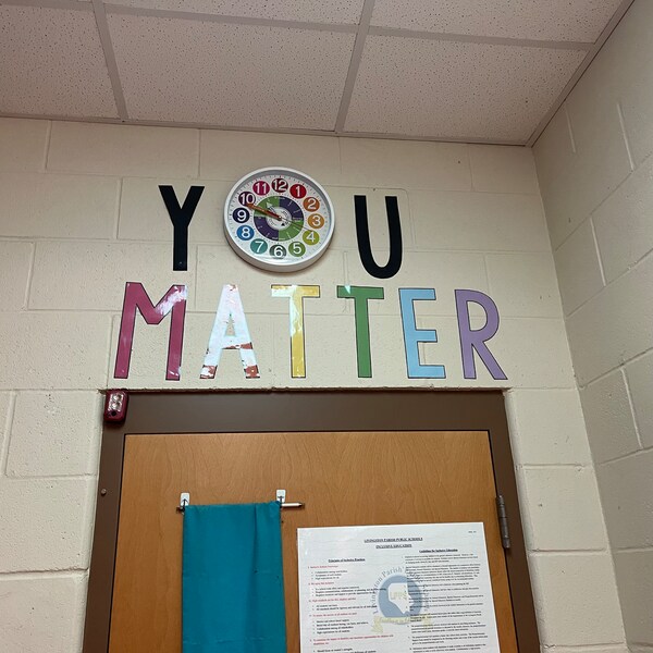 DIGITAL YOU MATTER, Clock Decor, Classroom Decorations, Wall Letters ...
