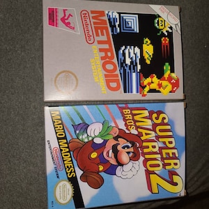 Super Mario Brothers 2 NTSC Nintendo NES En Reproduction Box - Etsy