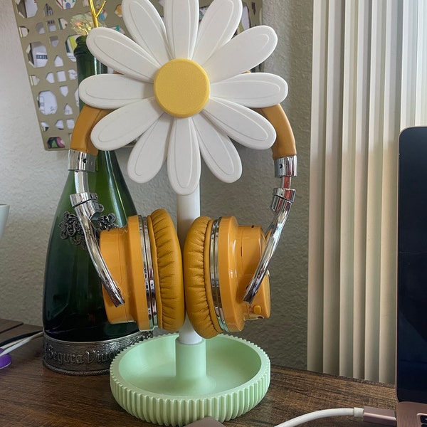 Daisy Headphone Stand Perfect for A Cozy Desk Setup - Etsy Daisy Headphone Stand Perfect for A Cozy Desk Setup - Etsy