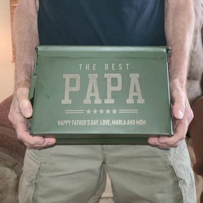 Five Star Dad Personalized Ammo Box, Father's Day Gifts, Gifts for Him ...