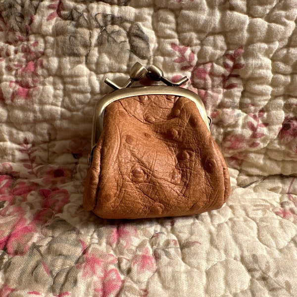 Leather Small Clasp Coin Purse ,leather Coin Purse, Genuine Leather ...