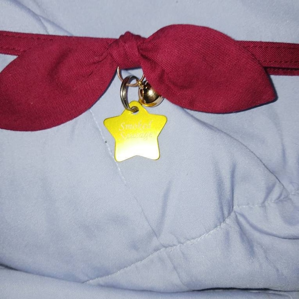 Engraved Star Dog or Cat Tag for Small Pets - Etsy