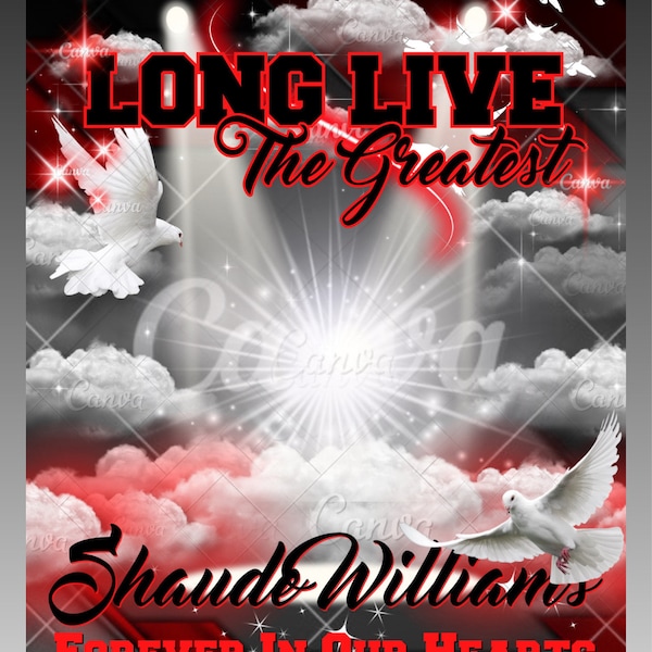 Red LLTG Heavens Forever in Our Hearts PNG Add Photo Rest in Peace ...