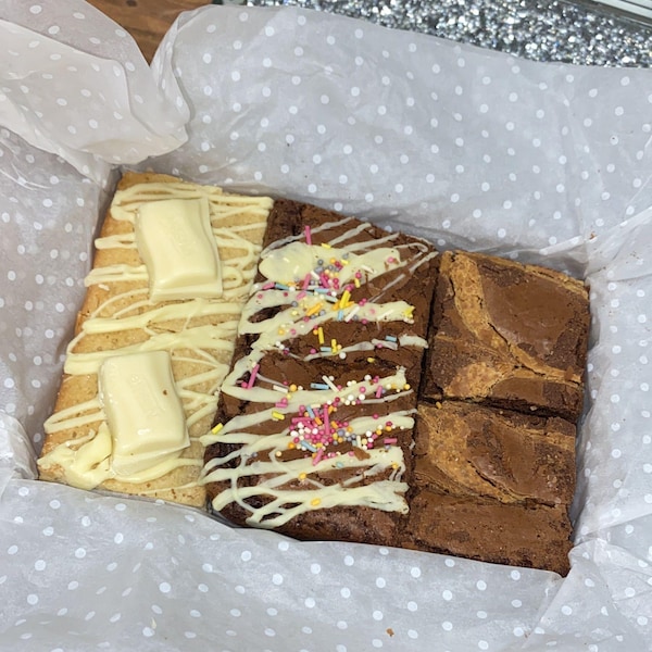 Postbox Brownie Slab Fully Loaded Kinder Postal Letterbox Brownie Slab ...