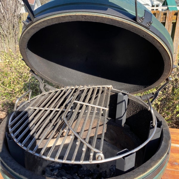 Stainless Steel Grate Risers for the Mini Max Big Green Egg Set of 3 ...
