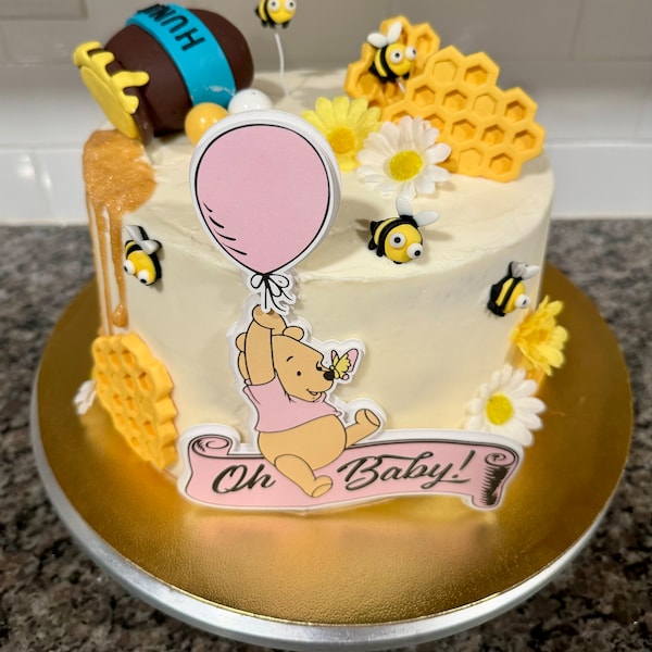 Winnie the Pooh and Friends Eeyore Piglet Tigger Cupcake Topper Toppers ...