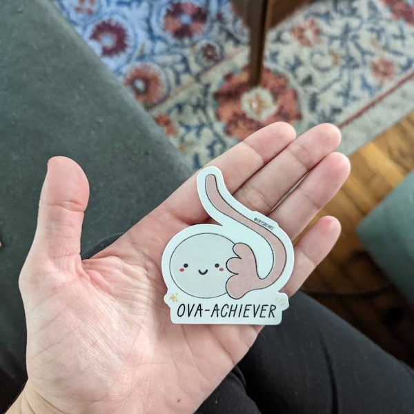 Ova-achiever Sticker, Ovary, OBGYN, OB, Doctor, Medical, Nurse, RN ...
