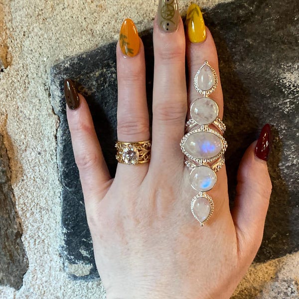 Cosmic Lover 14K Gold Bangle, Womens Gold Bangle With Moon and Suns ...