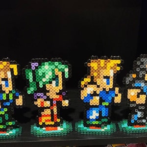 Final Fantasy IX: Perler Bead Sprites Zidane, Garnet, Vivi, Steiner ...