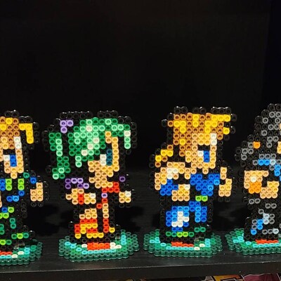 Final Fantasy IX: Perler Bead Sprites Zidane, Garnet, Vivi, Steiner ...