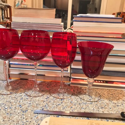 Set of 3 Pyrex Glass Nesting Mixing Bowls Made in USA Vintage Blue Tint ...