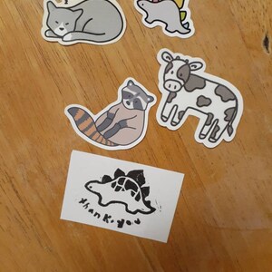 Kawaii Spotted Cow Matte Sticker Pack, Strawberry Cow, Spotted Cow ...