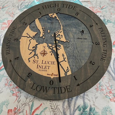 Pacific Northwest Nautical 3D Wood Map Wall Art, Salish Sea Carved Wall ...