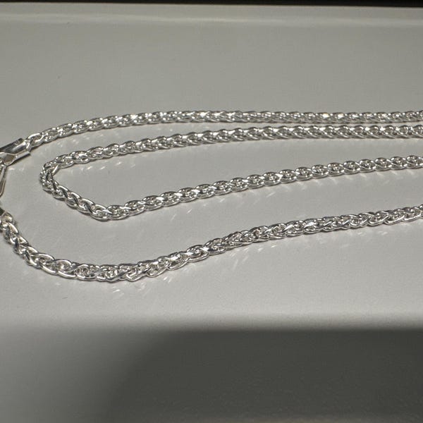 Italian Sterling Silver Figaro Chain Necklace 925 Made in Italy - Etsy