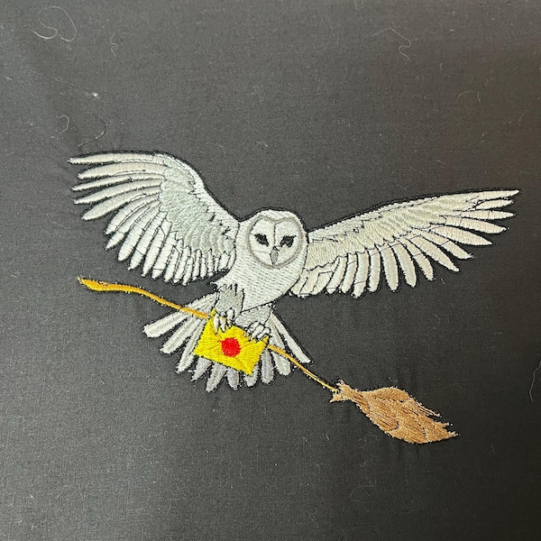 Barn Owl Machine Embroidery Pattern 3 Size Snow Owl Applique Embroidery ...