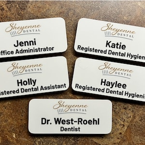 Uniform Name Badge for Work Pin Name Tag Military Police Fire Emergency ...