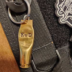 Bullet Keychain Hand Stamped Personalized Bullet Keychain - Etsy