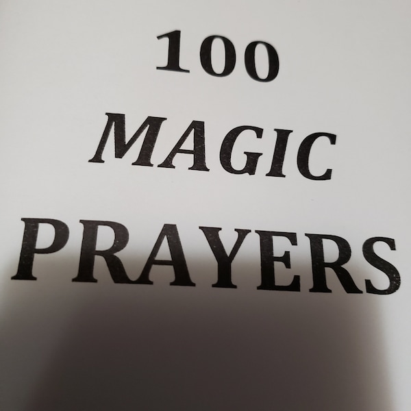 100 MAGIC PRAYERS by Alfred Palma - Spells Rituals Occult Books ...
