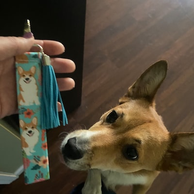 Corgi Keychain Wristlet Corgi Gifts for Her Corgi Mom Cute Corgi ...