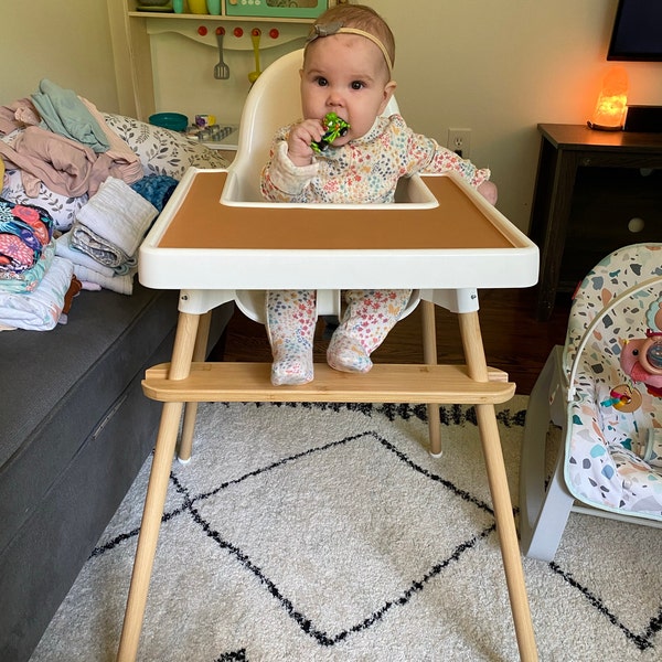 Bamboo Adjustable Highchair Footrest // IKEA Antilop High Chair Foot ...