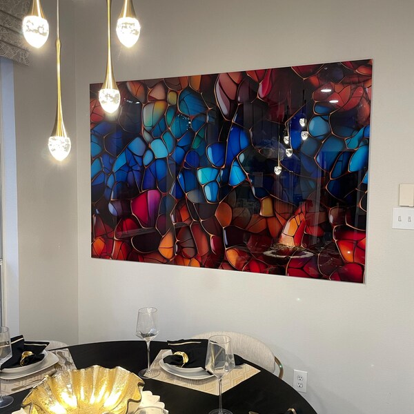 Tempered Glass Wall Art, Pop Art Glass Art, Banksy Wall Decor ...