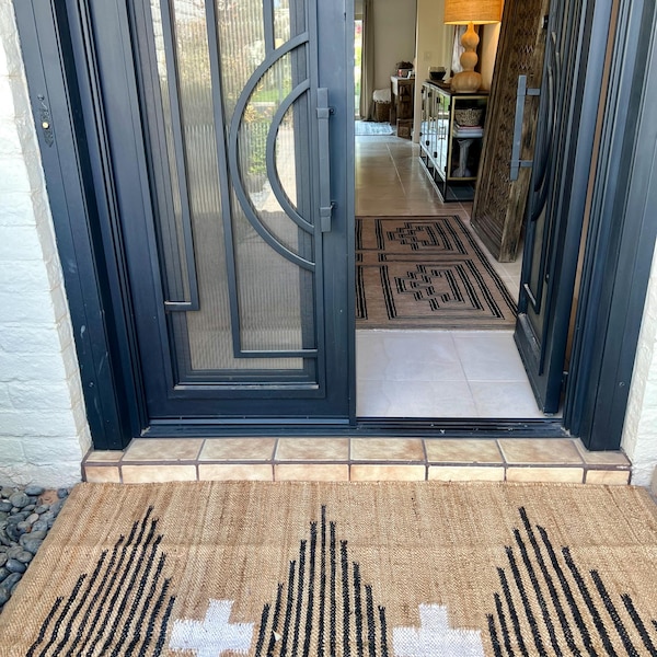 Natural Jute Rug Jute Braided Rug Bohemian Jute Rug Rectangular Jute ...