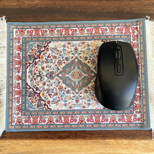 Handmade Rug Mouse Pad Vintage Carpet Rubber Mousemat for Home Office ...