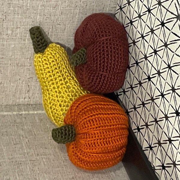 CROCHET PATTERN X Crochet Pumpkins and Gourds Pattern, English PDF ...