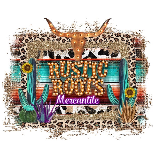 Boutique Logo, Western Logo, Leopard Logo, Southwestern Logo, Rustic ...