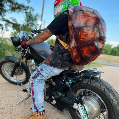 Genuine Leather Handmade Turtle Backpack. - Etsy