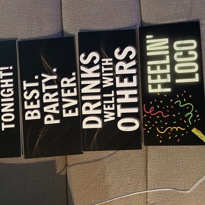 Basic Bundle 1, Photo Booth Props, 360 Photo Booth Props, Custom ...