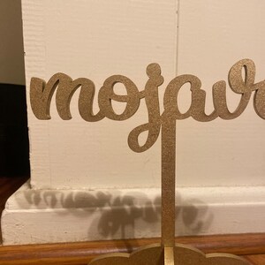 Gold Elegant Wedding Cursive Table Number Custom Laser Cut - Etsy