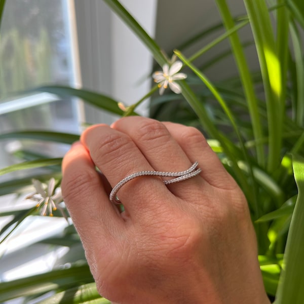 Ring, Double Ring, 2 Finger Ring, Two Finger Ring, Finger Ring ...