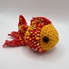 Mosaic Goldfish Crochet Pattern Fish Amigurumi Tutorial Keychain Charm ...