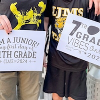 First Day of 7th Grade Sign - First Day of School Sign - 7th Grade ...