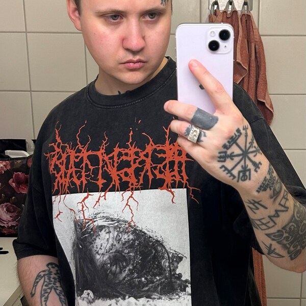 Hereditary Nasty - Snow Wash T-shirt - Etsy