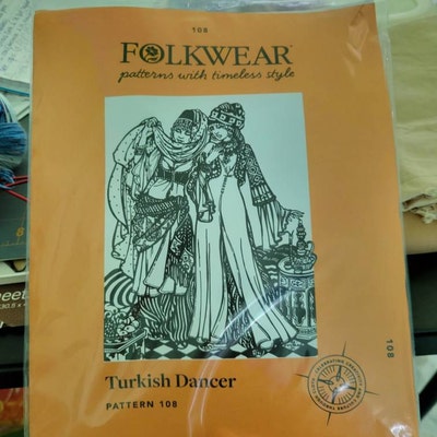 Folkwear Turkish Dancer Entari Robe, Vest & Jacket XS-2XL Sewing ...