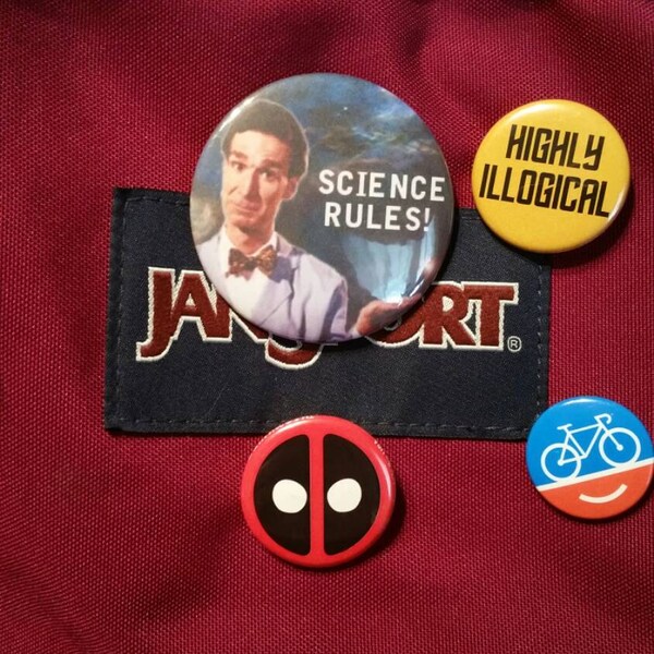 Bill Nye the Science Guy "science Rules!" Pinback Button OR Magnet -- 2 ...