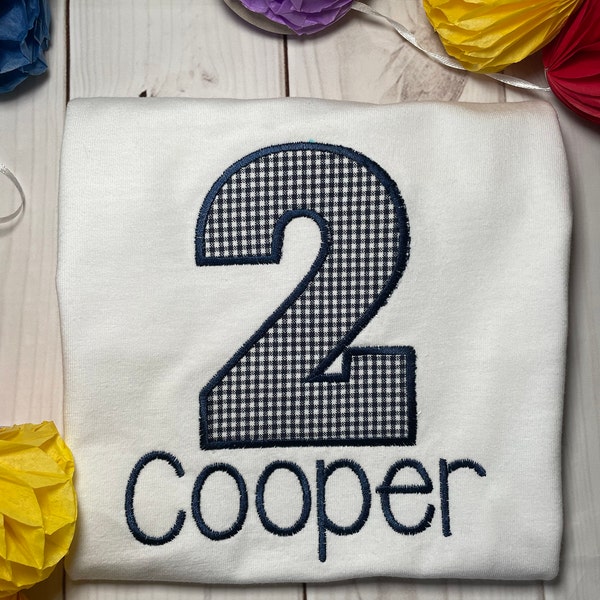 Bold Block Wide Satin Stitch Numbers, Birthday Number Applique Machine ...