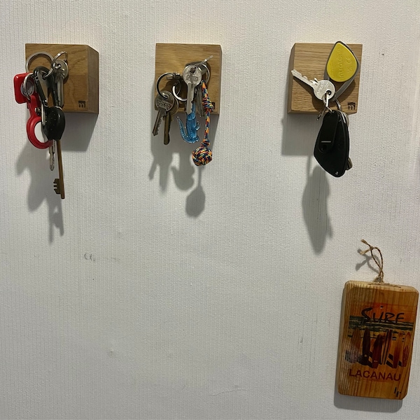 Coat Hooks, Coat Hooks, Key Hooks, Wall Hooks, Flapcube OAK Oak - Etsy