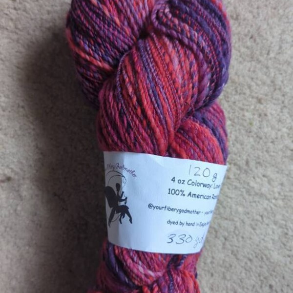 Hand Spun Yarn, Spiral Ply Bulky Thick and Thin Art Yarn Approximately ...