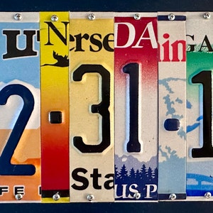 Personalized Any Year Anniversary License Plate Sign Choose Your States ...