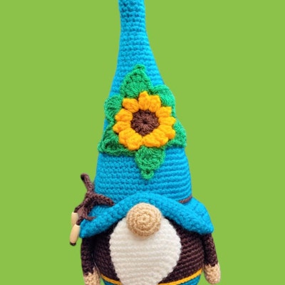 Crochet Patterns Flower Gnome Easter Gnome Sunflower Gnome - Etsy