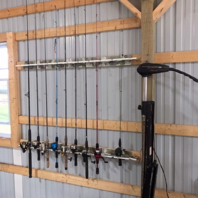 Big Daddy Fishing Rod Rack Shorty 3-holder Wall or Ceiling Mount ...