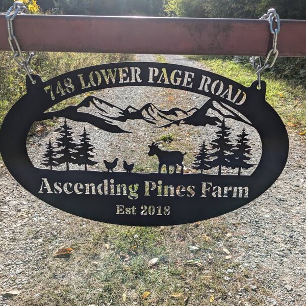 Personalized Your Own Metal Farm Sign, Ranch Sign, Custom Metal Farm ...